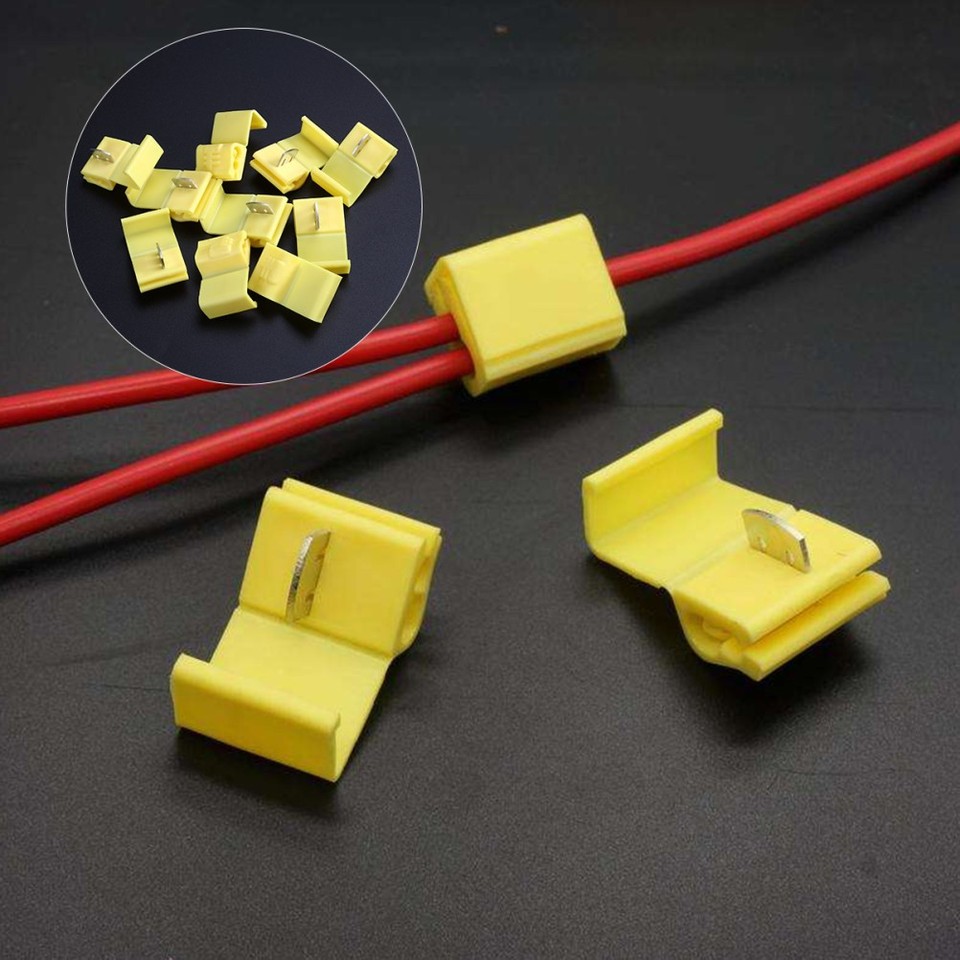 100pcs Branch Terminals & Splice Solderless Wire Connector Fitting ...