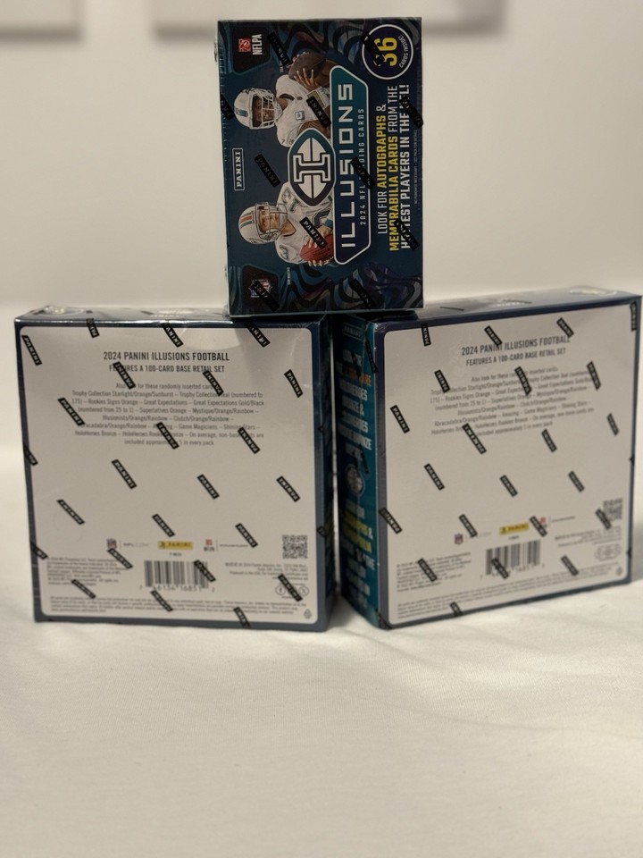 🔥Panini Illusions 2024 NFL Mega Box Set! 2 Mega Boxes + Hobby Box! | eBay