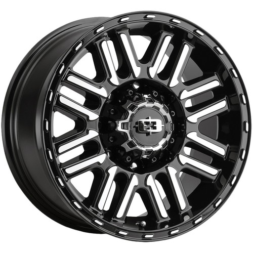 Vision 348 Nexus 17x8.5 5x5.5" +18mm Black/Machined Wheel Rim 17" Inch ...