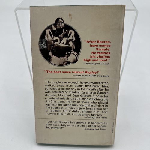Confessions of a Dirty Ballplayer by Johnny Sample 1971 Paperback Joe ...