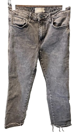 Free People Gray Wash Mid Rise Jeans 27R 61855-16515125 | eBay