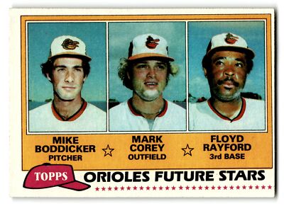 1981 Topps #399 Mike Boddicker/Mark Corey/Floyd Rayford Baltimore ...