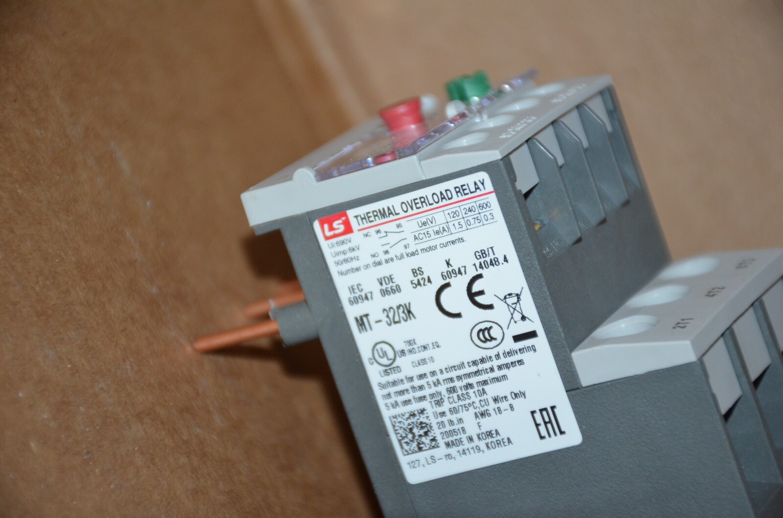 LS MT-32/3K Thermal Overload Relay MT323K for sale online | eBay