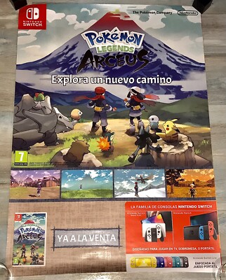 POKEMON LEGENDS NINTENDO SWITCH PROMO OFFICIAL STORE POSTER 100X70 | eBay
