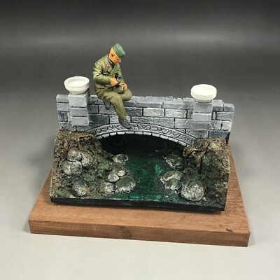 1/35 Built and Painted Resin WWII Diorama Base D Bridge for Figure ...