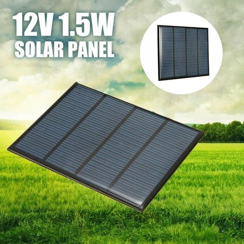 1.5W 12V Mini Power Solar Panel Small Cell Phone Module Charger DIY Hot ...