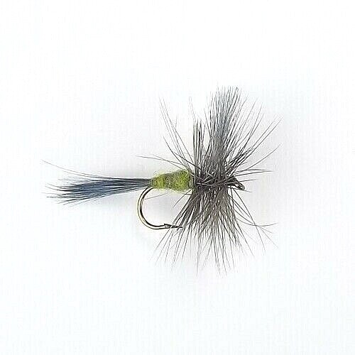 B.W.O THE BLUE WINGED OLIVE DRY BARBLESS FLY FISHING FLIES - 12 X SIZE ...