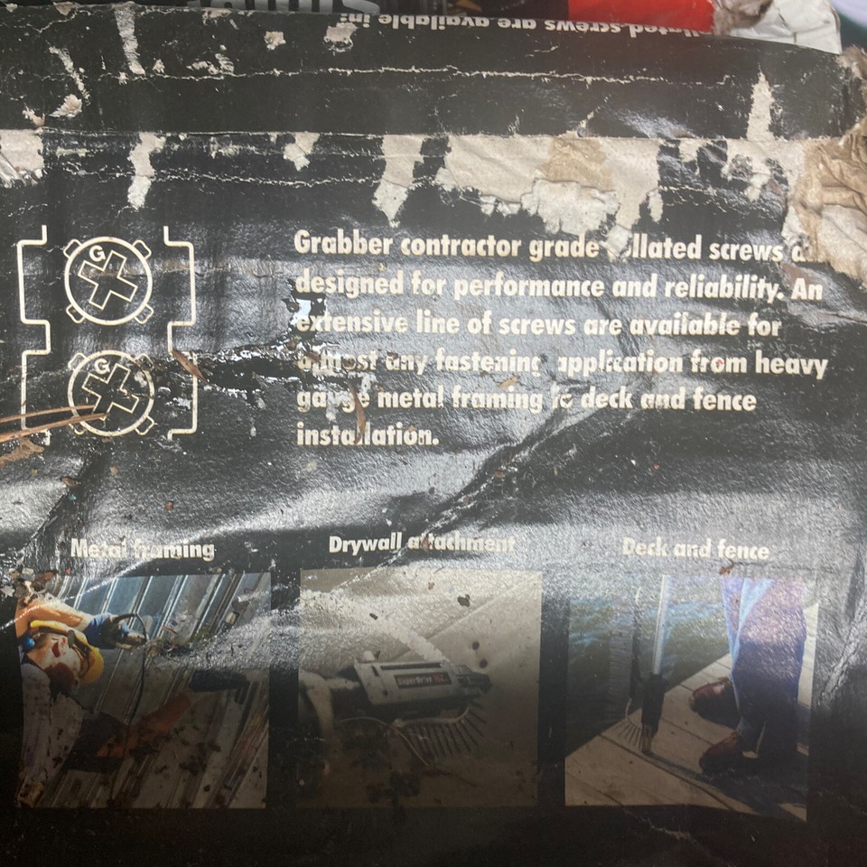 Grabber SuperDrive Collated Screws 8 x 2" 1000Pcs CB200L3YZ - auto-feed ...