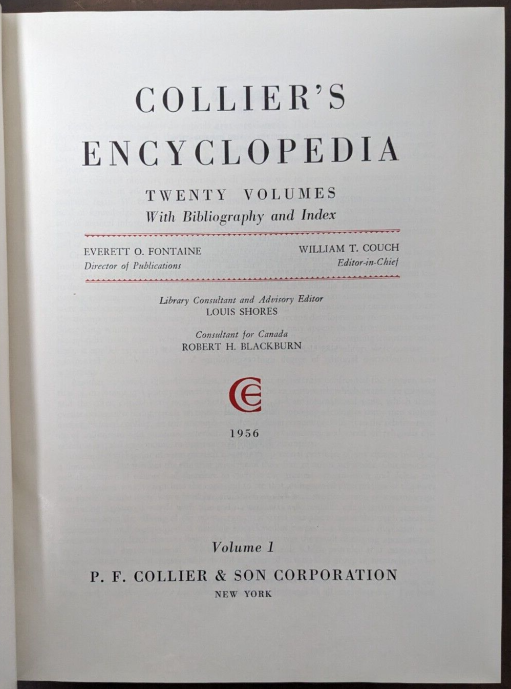 Collier's Encyclopedia Set 1956 #1-20 Vintage Hardcover | eBay