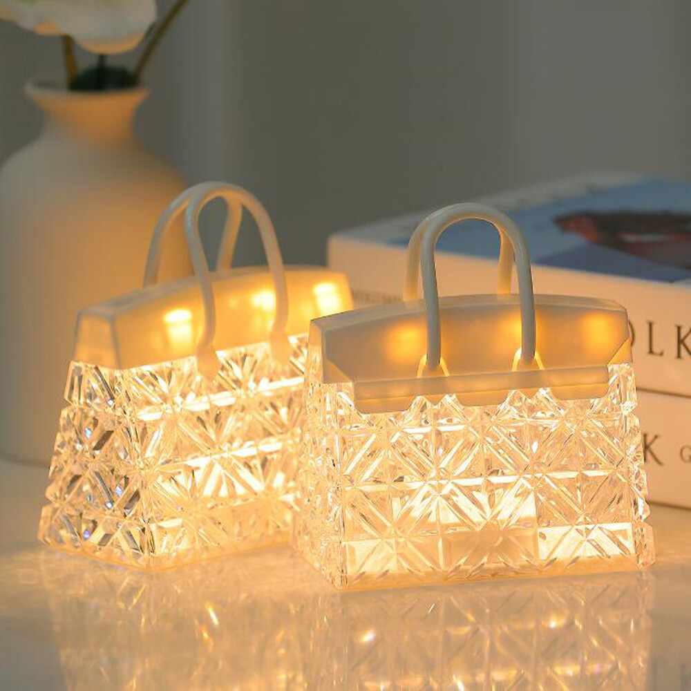 Portable Night Acrylic Crystal Handbag Decoration Ambient Q5Y2 | eBay ...