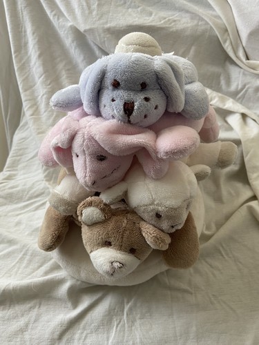 Pottery Barn Kids Plush Animal Ring Stacker Stacking Baby Toy Pastel ...