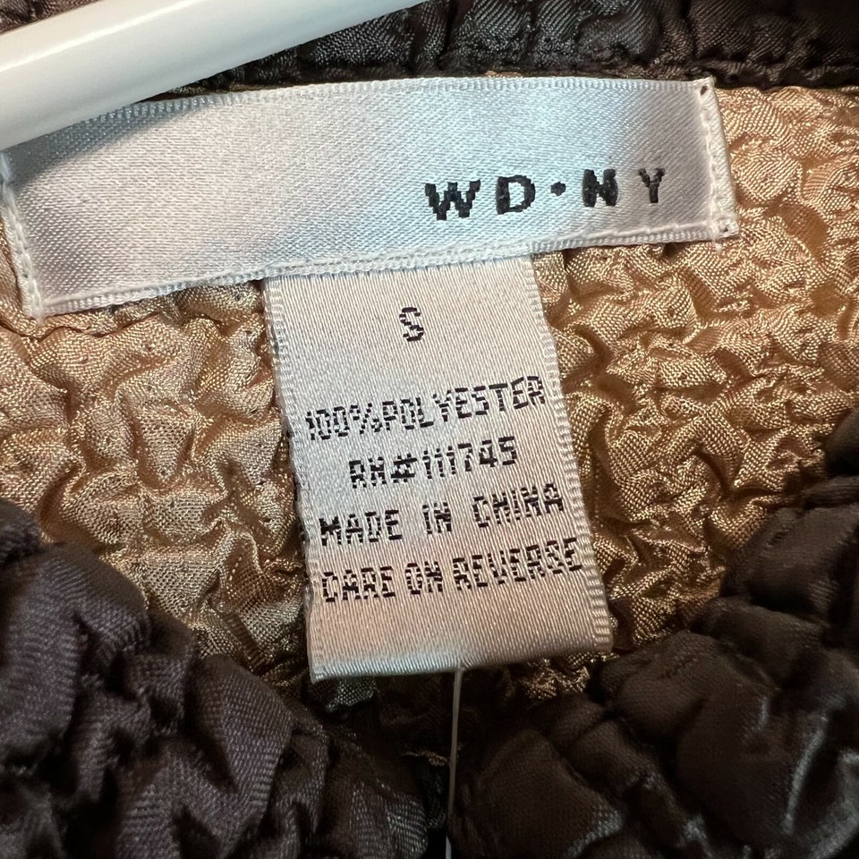 WDNY Womens Long Sleeves Button Front Chocolate Brown Reversible Jacket ...