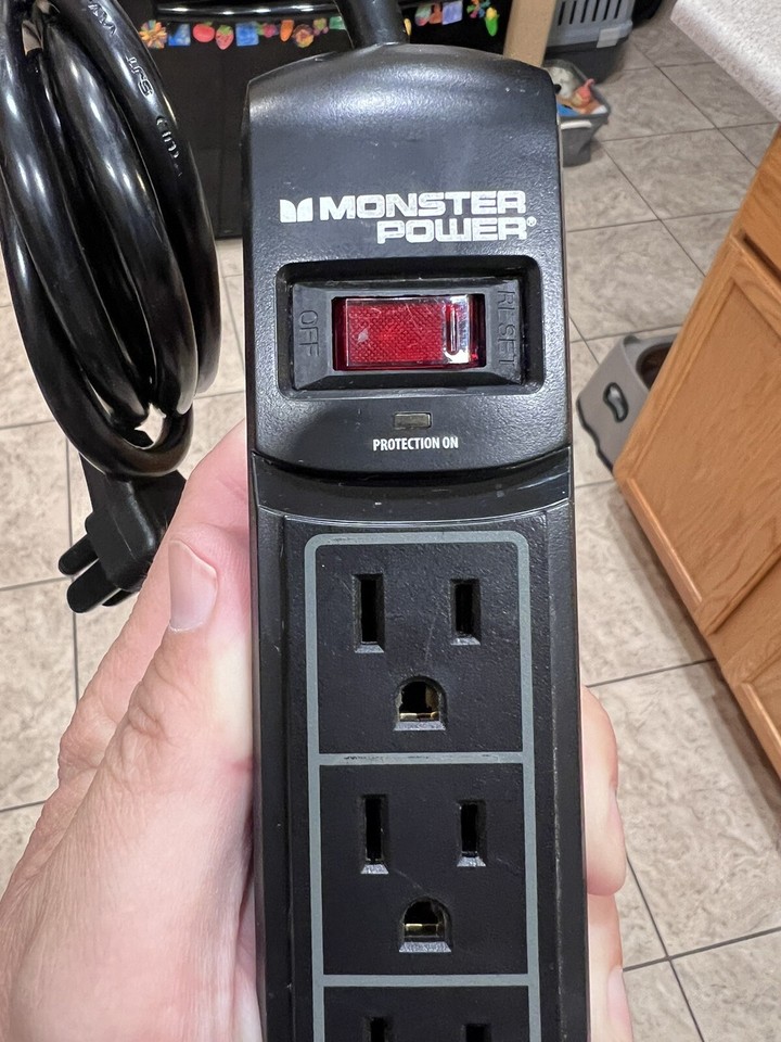 monster surge protector power strip | eBay