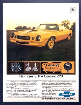 1978 Chevrolet Camaro Z28 Coupe photo "Presenting His Majesty" vintage ...