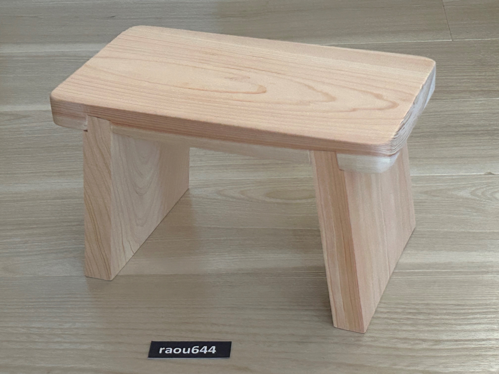 IKEGAWA Small Bath Chair Natural Wooden Stool Onsen Hot spa Cypress ...