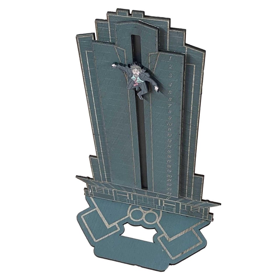 Wooden Die Hard Hans Gruber Falling off Nakatomi Plaza Advent Calendar ...