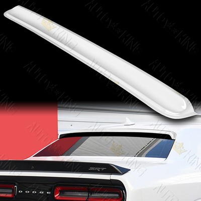 FOR 08-23 DODGE CHALLENGER W-POWER PEARL WHITE REAR ROOF WINDOW VISOR ...