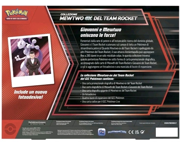 Pokemon Collezione Mewtwo Ex Del Team Rocket Italiano Rivali ...