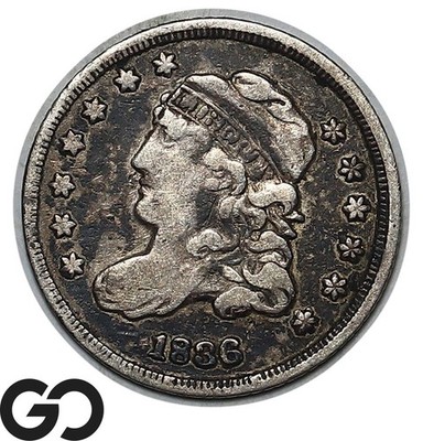 1836 Capped Bust Half Dime, Scarce Early Collector Type Piece | eBay