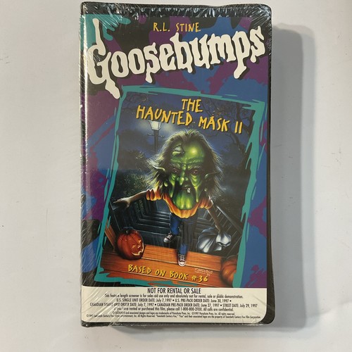 Goosebumps - The Haunted Mask II (VHS, 1996) DEALER SCREENER VHS Brand ...