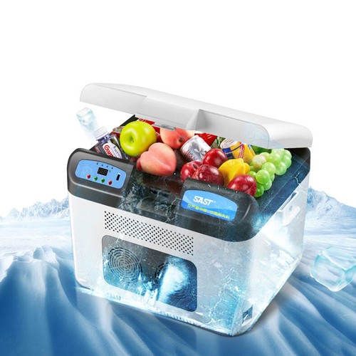 220V Portable Car Refrigerator Fridge Compressor AC/DC LED Display 26L ...