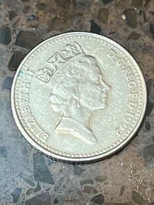 UNITED KINGDOM - TEN (10) PENCE COIN 1992 (QUEEN ELIZABETH II) - Rare ...