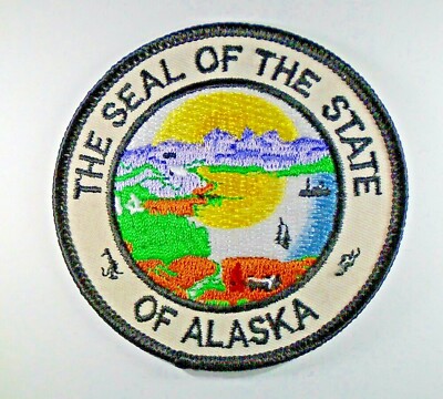 ALASKA STATE SEAL EMBROIDERED PATCH 3" - NEW | eBay