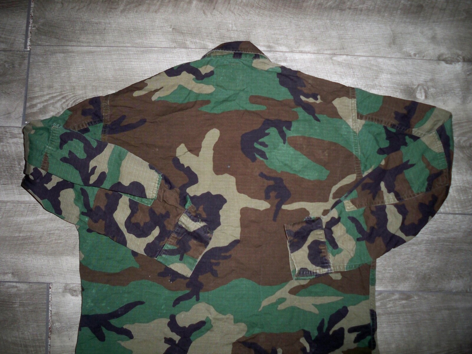 US Army Woodland Camo Jacket Shirt Military Clothes U… - Gem