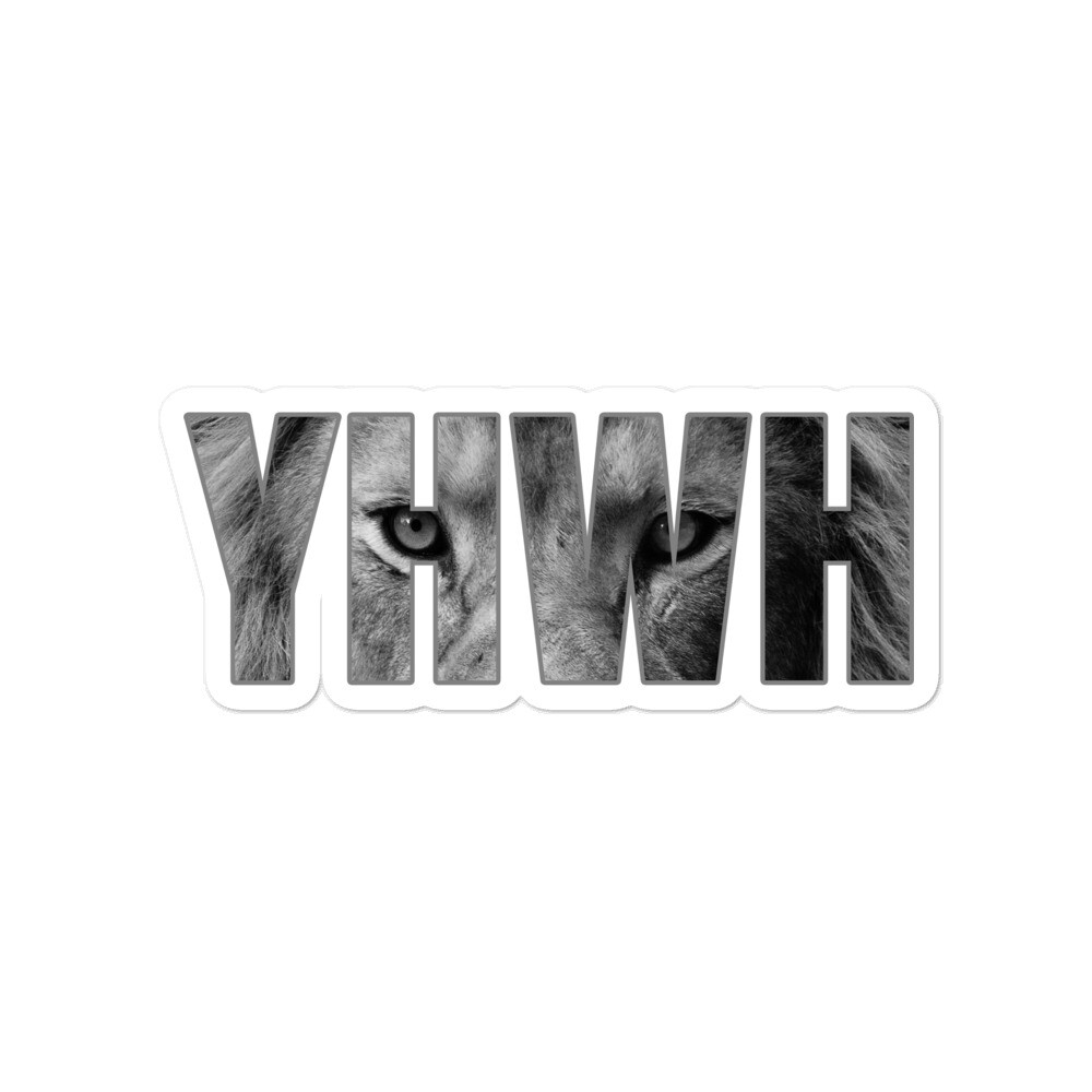 YHWH Yahweh God Lion Christian Bible Verse Evangelical Sticker Gift | eBay