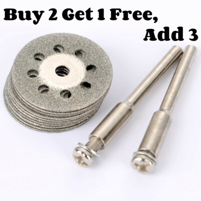 10Pcs Mini Diamond Cutting Discs Wheel Blades Drill Bit For Dremel ...