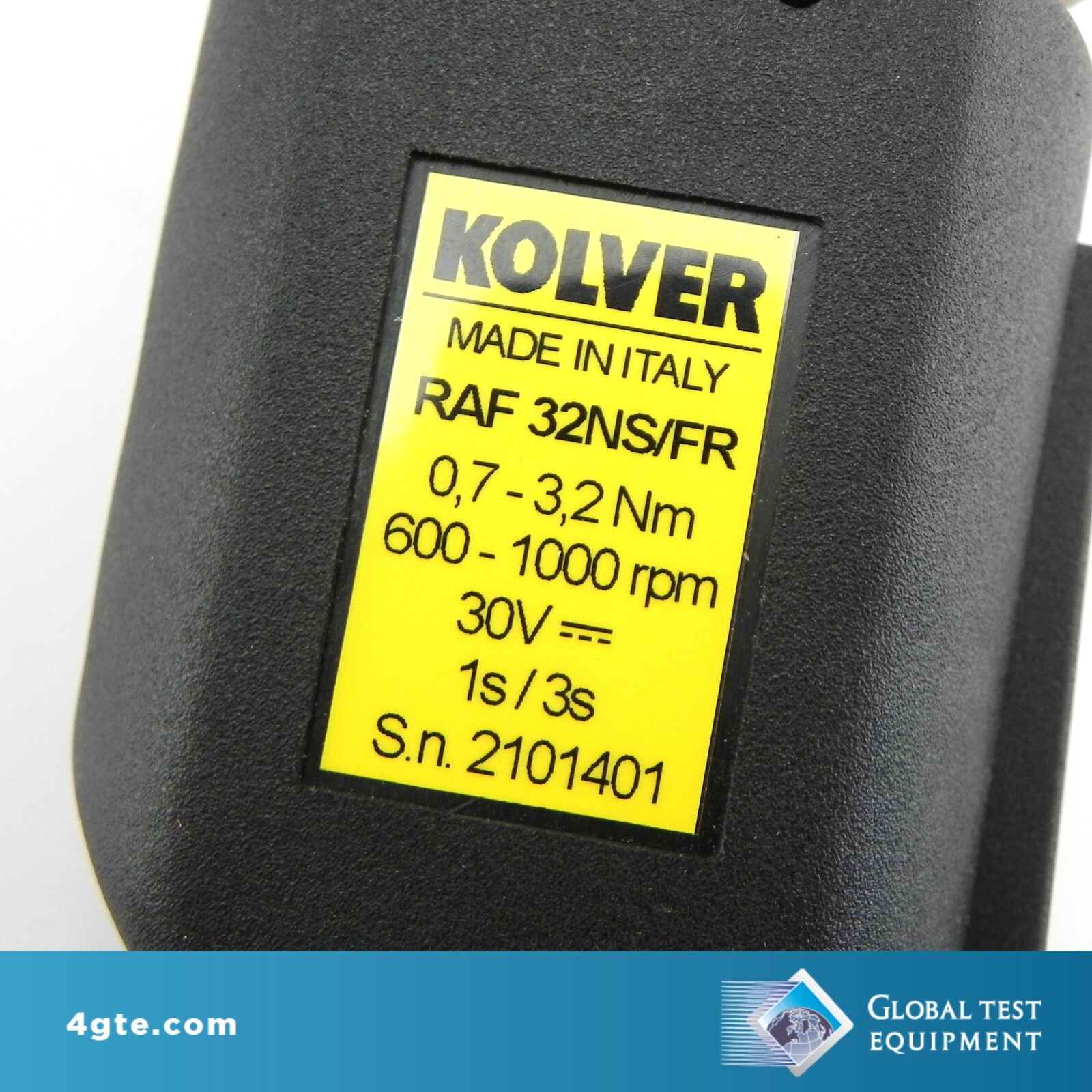 Kolver RAF 32NS/FR In-line Torque Screwdriver, 0.7-3.2 Nm, 600-1000rpm ...