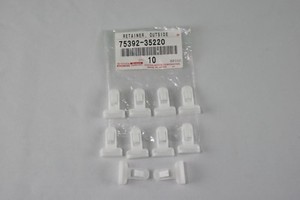 GENUINE TOYOTA OUTSIDE MOLDING BUMPER RETAINER 10 X 7539235220 OEM | eBay