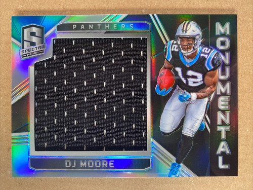 DJ MOORE 2018 Panini Spectra Rookie Jersey Patch SILVER Prizm /199 *oz ...