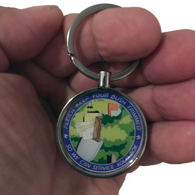 Parody USPS Postal Service Keep Your Bush Trimmed Keychain Letter Mail ...
