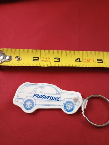 Vintage PROGRESSIVE Keychain Key Ring Chain Fob Hangtag *170-A | eBay