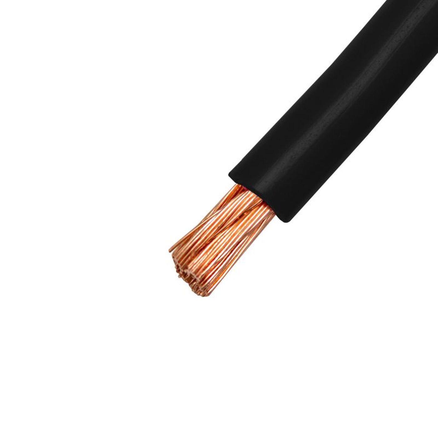 20m FLY Vehicle cable Black 25mm² round Cable Stranded wire CAR Power ...