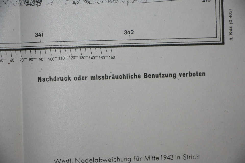 vintage original german UTAH BEACH MAP dday normandy RELIC 1944 ...