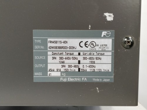 Fuji Electric FRN45G11S-4EN Frenic 5000G11 Inverter drive | eBay