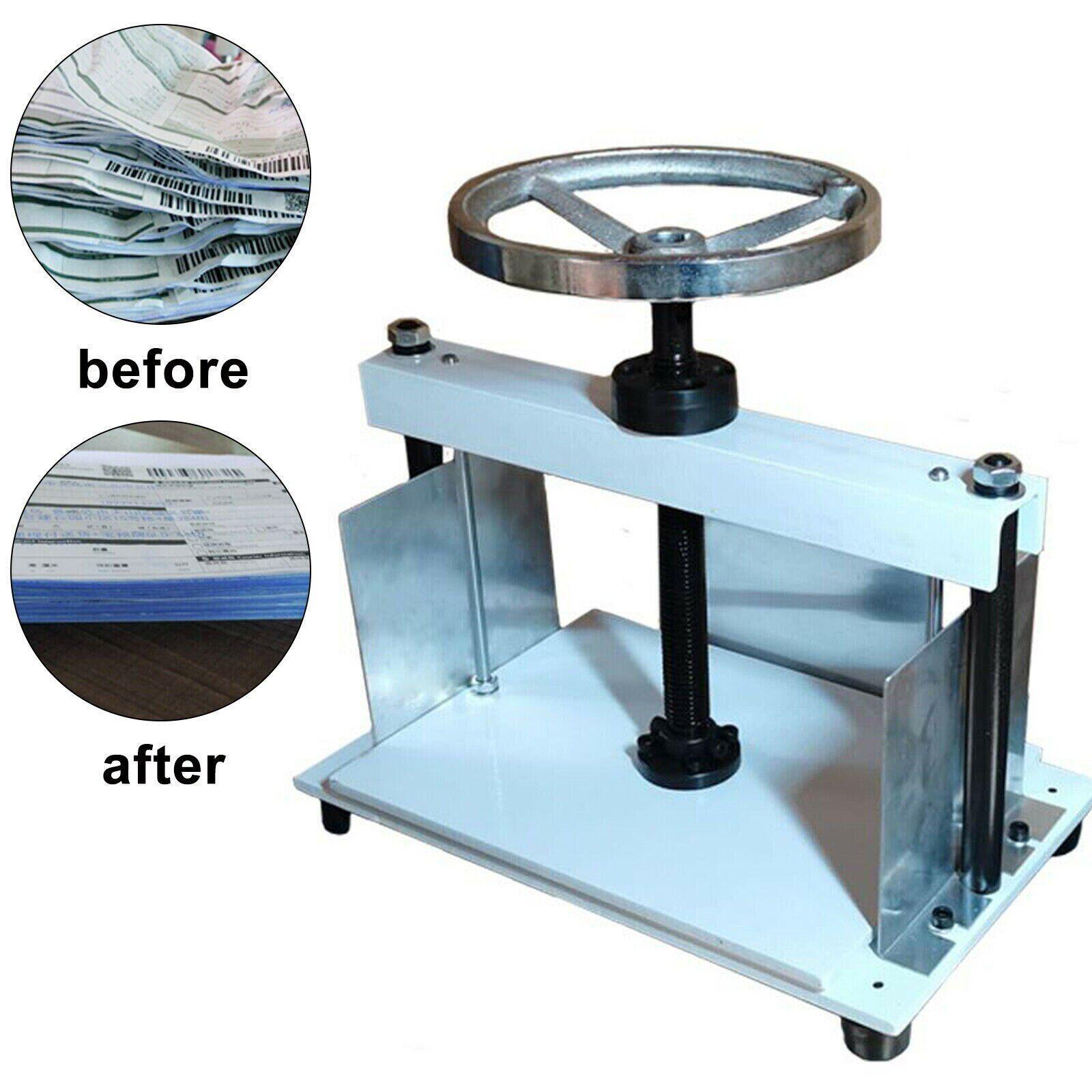Manual Press Machine Hand Desk Top Flattener Paper Book Binding Press ...