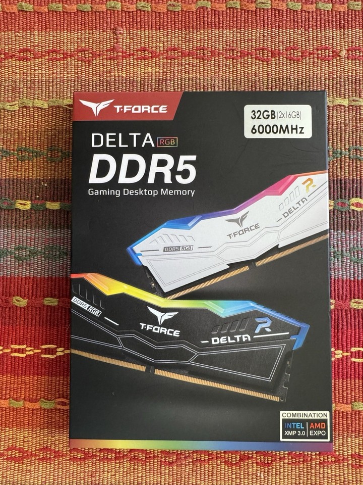T-Force Delta (RGB) DDR5 Gaming Desktop Memory 32GB (2x16GB) White | eBay