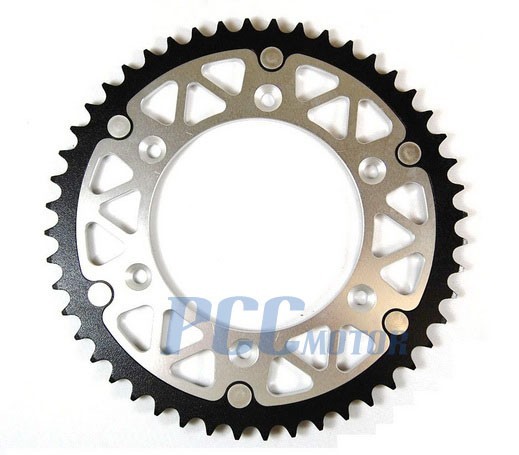 CNC Aluminum Rear Chain Sprocket SUZUKI RMZ 250 450 Silver 52T M RS25 ...