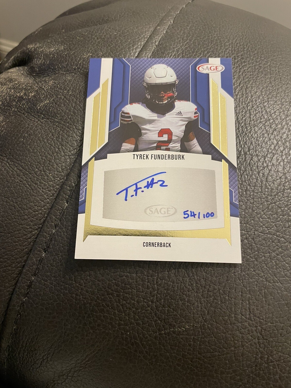 2024 Sage Hit Low Series Tyrek Funderburk Autograph #/100 Rookie Gold ...