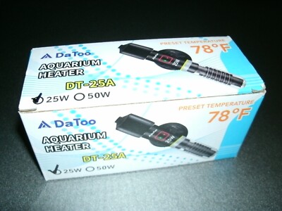 DaToo Mini Aquarium Heater 25W for Small Fish Tank 25 with Free ...