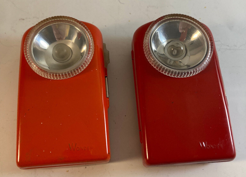 Lot of 2 WONDER PIGMA Mini Flashlight 4.5V 3R8 - Vintage 1970s | eBay UK