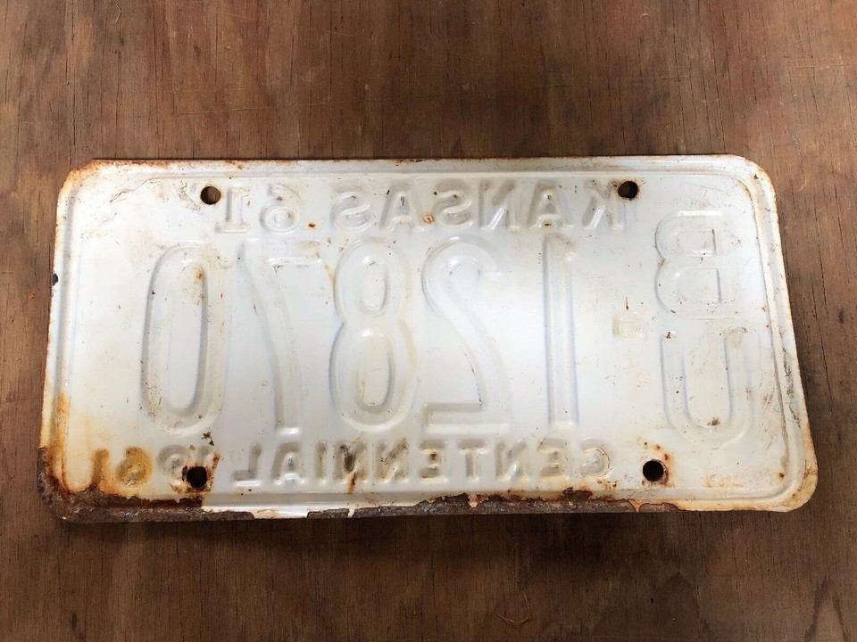 1961 Kansas License Plate Butler County Original Centennial Plates 61 ...