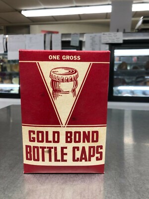 Vintage Gold Bond Bottle Caps in Original Box | eBay