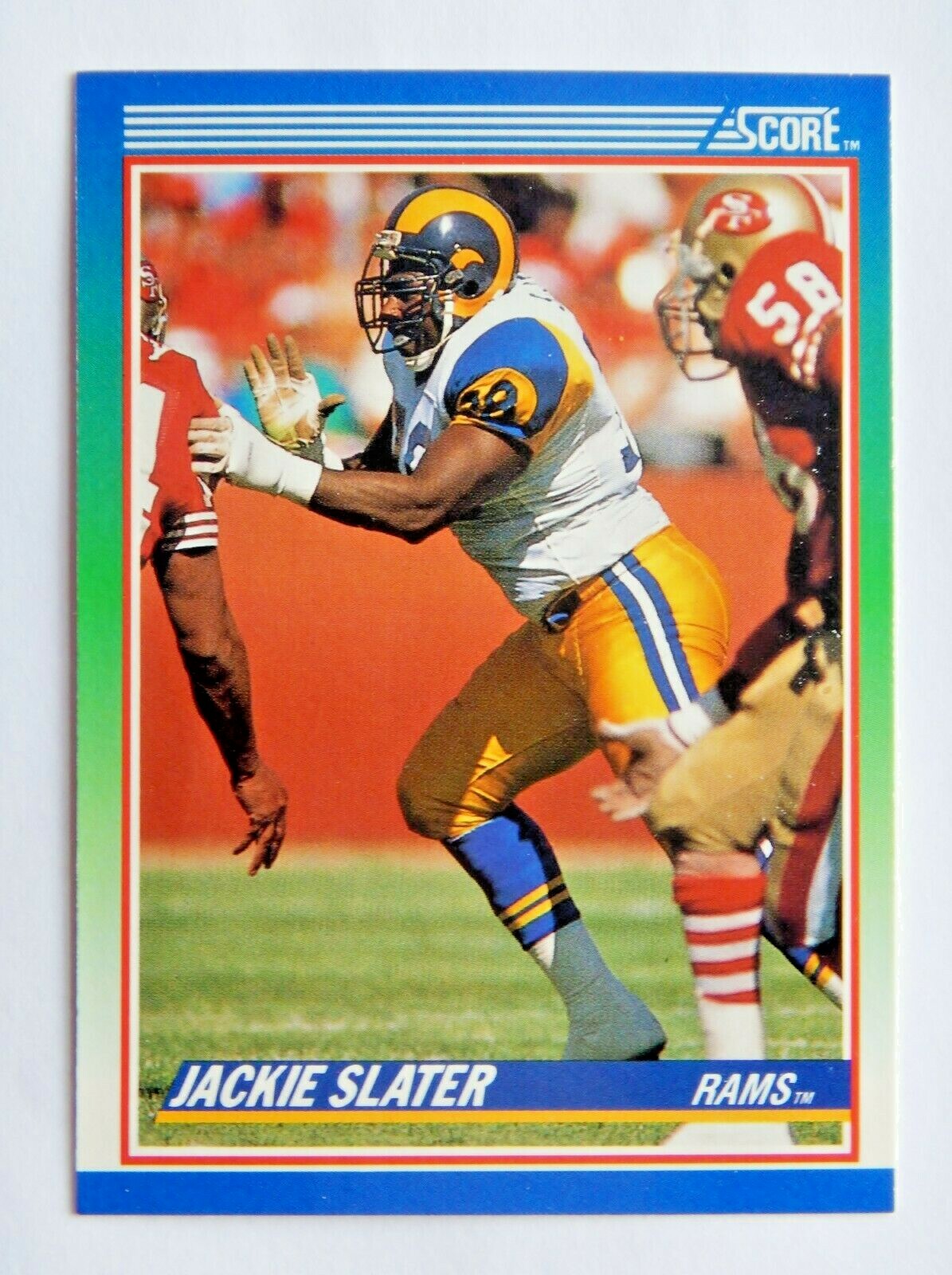 Jackie Slater #81 Score 1990 Football Card (Los Angeles Rams) VG | eBay