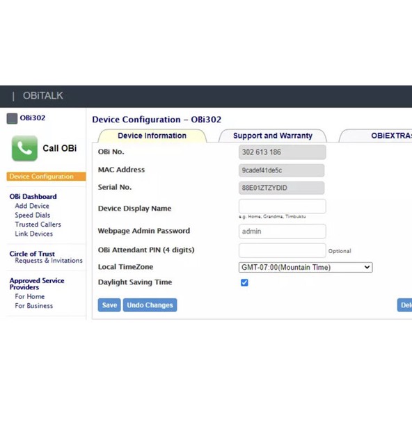 Obihai OBi302 2-Port VoIP Phone Adapter with Router for sale online | eBay