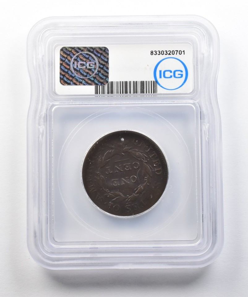 1808 Classic Head Large Cent Genuine BN ICG *8339 | eBay