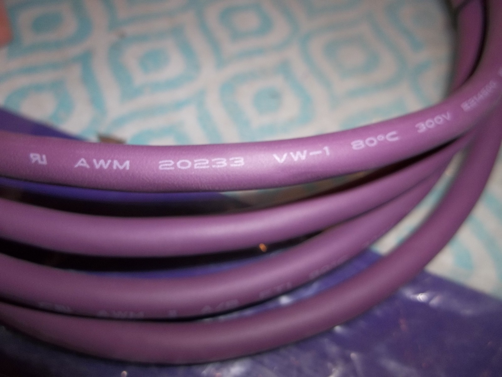 AWM 20233 VW-1 300V E214500 WL A/B FT1 +LF+ 49019000-020 SENSOR CABLE 4 ...